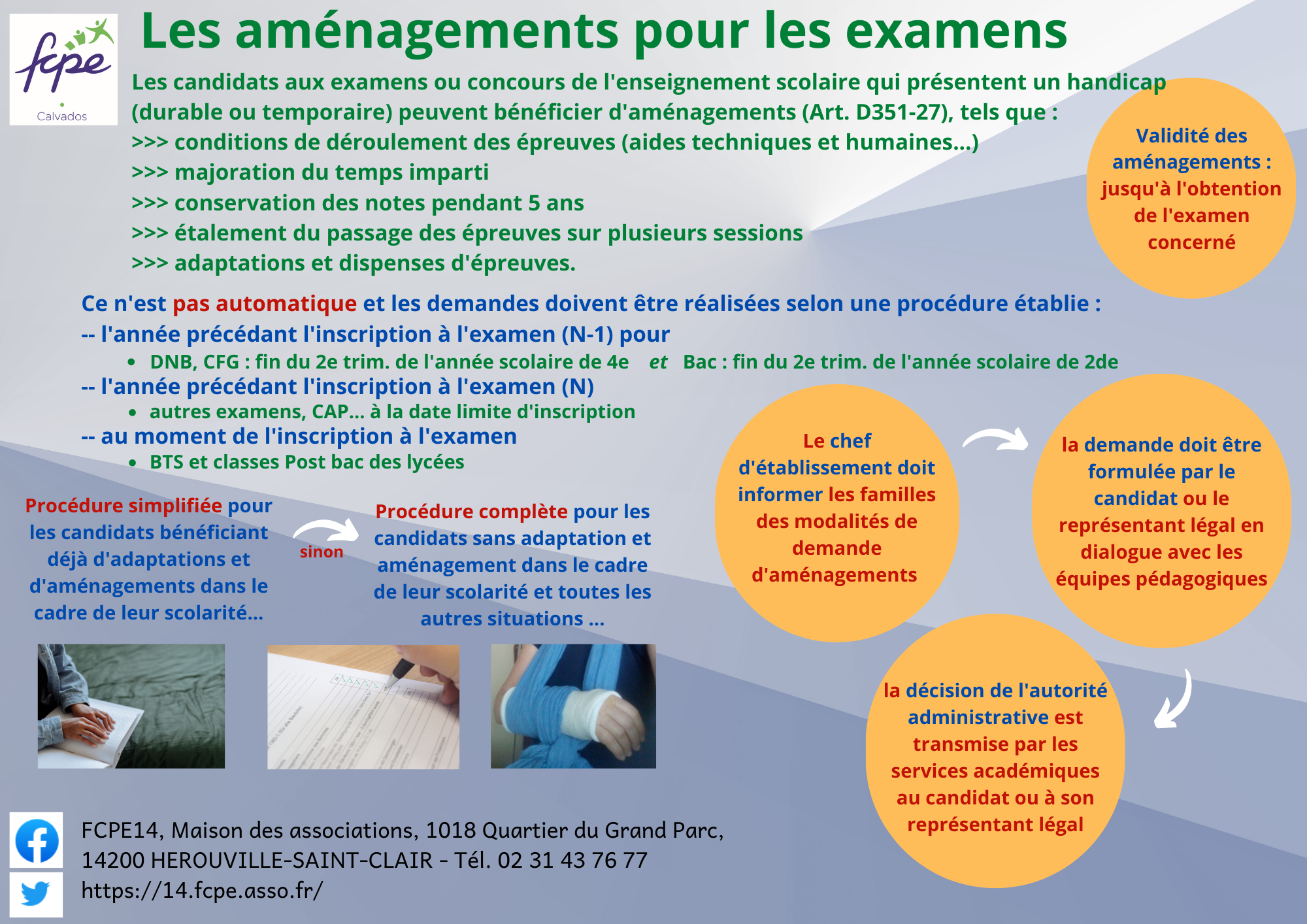 Les aménagements aux examens pour les élèves en situation de handicap ...